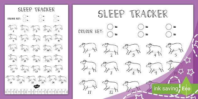 Animal-Themed Sleep Tracker Bullet Journal Page
