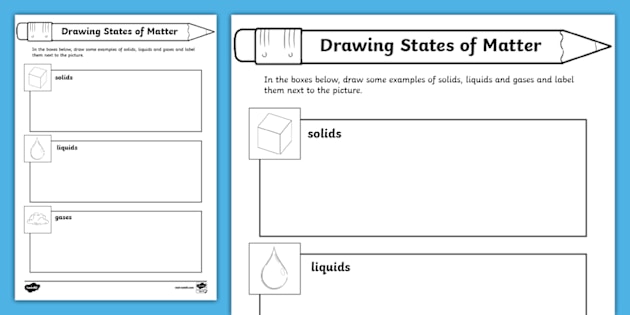 Matter Worksheets For Kindergarten