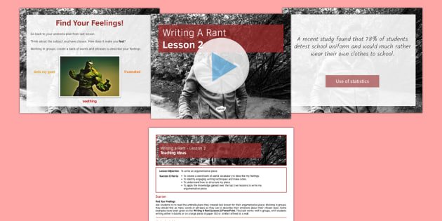 Rant Writing Lesson 2: Expressing Yourself