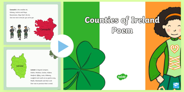 Counties of Ireland Poem PowerPoint (teacher made)