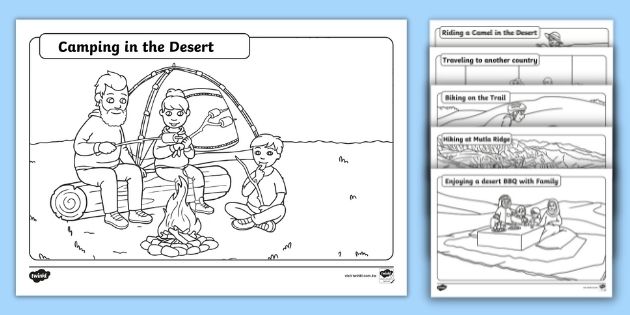 Winter in the Kuwait Colouring Pages