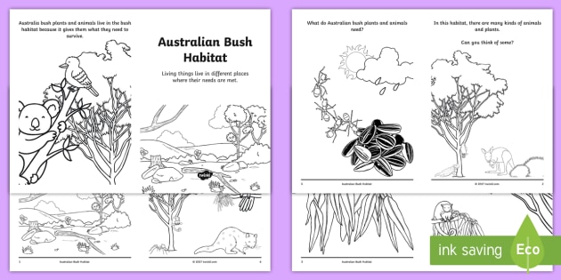 Australian Bush Habitat Booklet