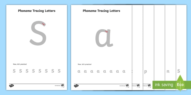 FREE Phoneme Letter Tracing Practice Activities - Writing
