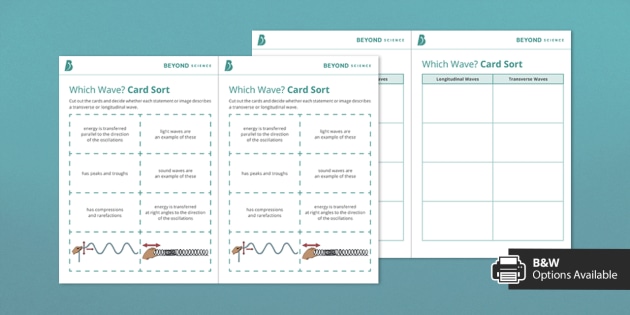 Which Wave? Card Sort (Teacher-Made)