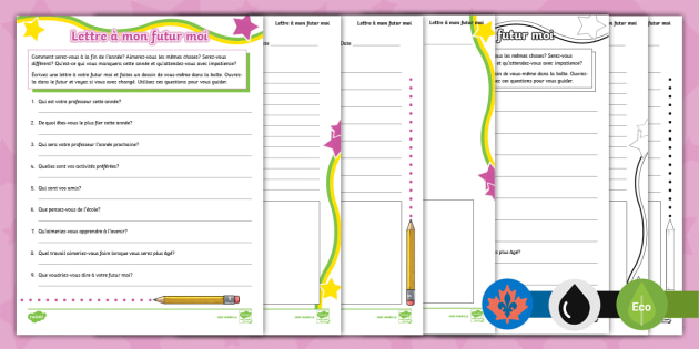 Time Capsule: Letter to My Future Self French (teacher made)