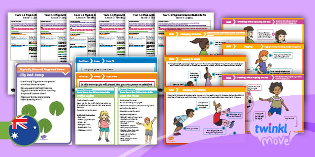 Move PE Years 1-2 Physical Distanced Multiskills Unit Pack