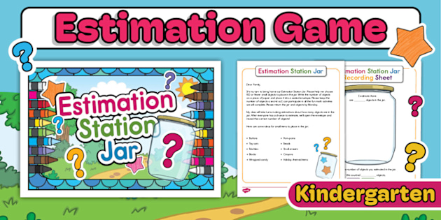 estimation jar kindergarten
