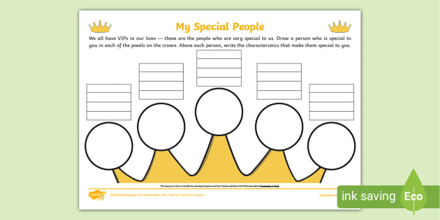 My Special People Activity Sheet