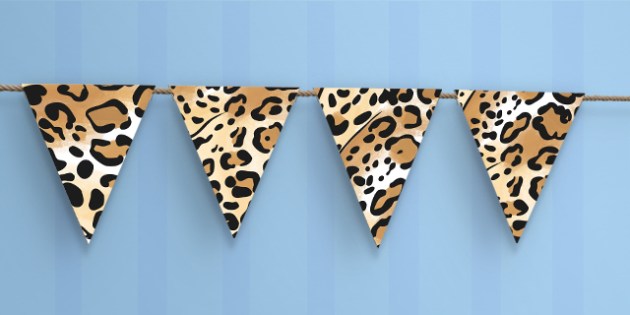👉 Jaguar Pattern Themed Bunting (teacher made)