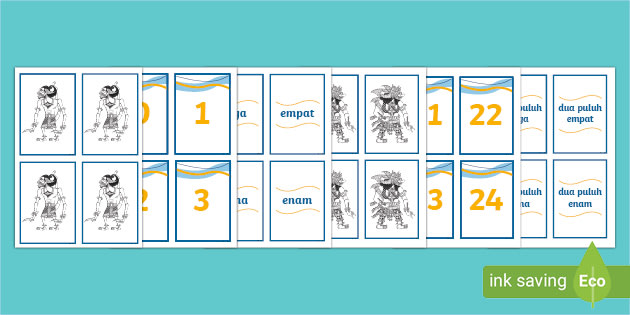 Numbers 0-100 Snap Indonesian (teacher made)