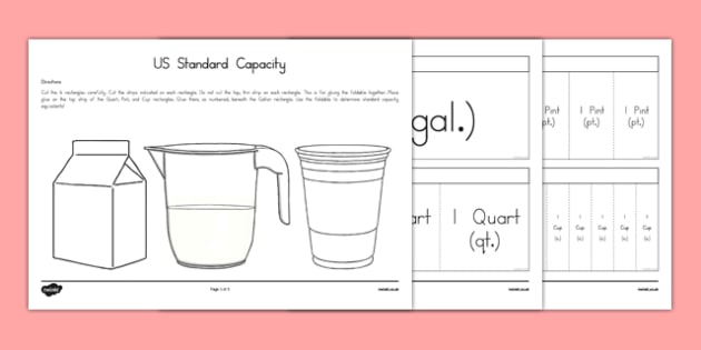Standard Capacity Foldable Math Learning Aid (teacher made)