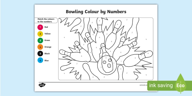 FREE! - Bowling Colour by Number Activity (teacher made)