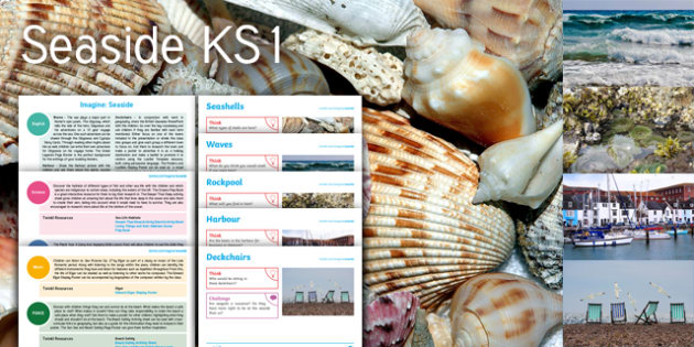 Imagine Seaside KS1 Resource Pack - seashells, waves, rockpool