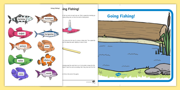 'oi' Sound Going Fishing Game - jolly phonics, phonics, phoneme
