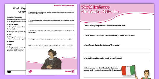 Crash Course Podcast Explorers Christopher Columbus Quiz