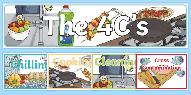 * NEW * The 4 Cs Display Pack - food safety, week, cooking
