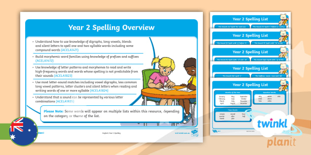 Year 2 Spelling Overview (teacher made)