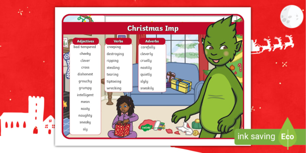 Christmas Imp Word Mat (teacher made)