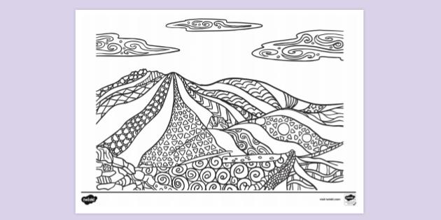 Printable Colouring Page for Autumn - Resources - Twinkl