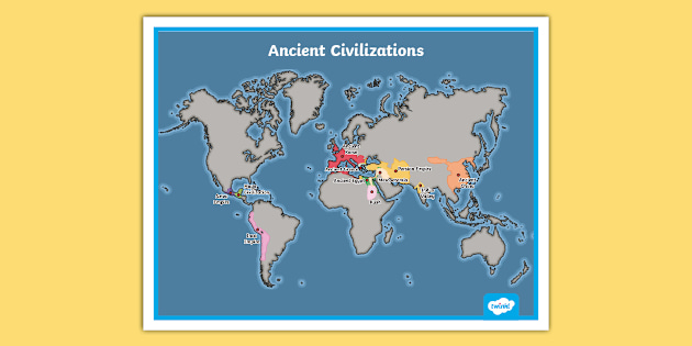 Ancient World Map Mesopotamia