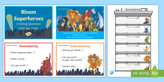 Bloom's Creating Questions Resource Pack (teacher made)