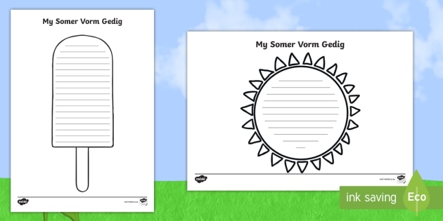 Somer Gedig Vorm (teacher made)