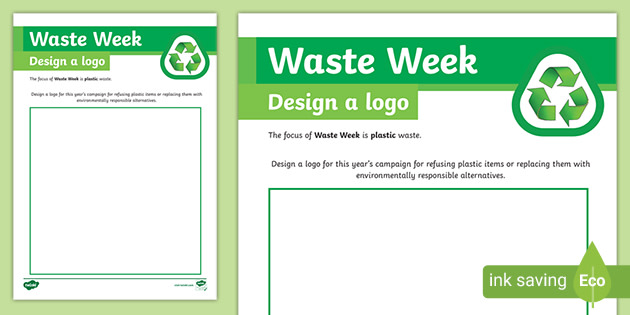 Waste Week Design a Logo - KS1 Resources (teacher made)