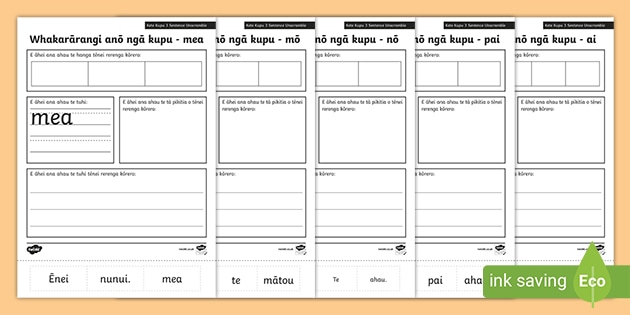 Te Kete Kupu 3 Worksheet / Worksheets - Te Reo Māori
