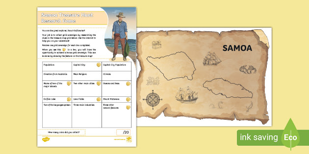 Samoa Islands Treasure Hunt Research Game