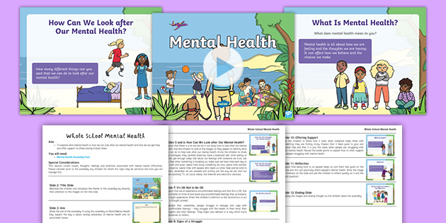 World Mental Health Day School Mental Health Assembly Pack
