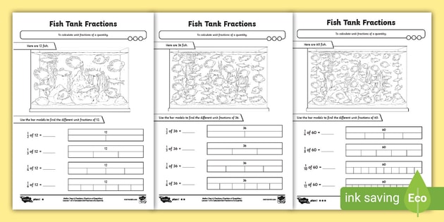 👉 Unit Fractions of a Quantity: Differentiated Activity Sheet