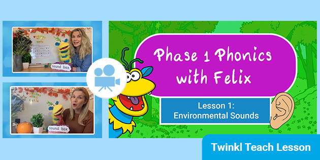 FREE! - Phase 1 Phonics Lesson 1 'Environmental Sounds'