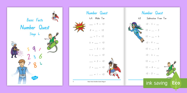 Stage 4 Number Knowledge Quest Maths Activity Booklet