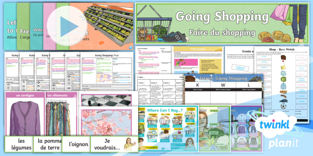 Going Shopping In French | Primary Resources | KS2 French