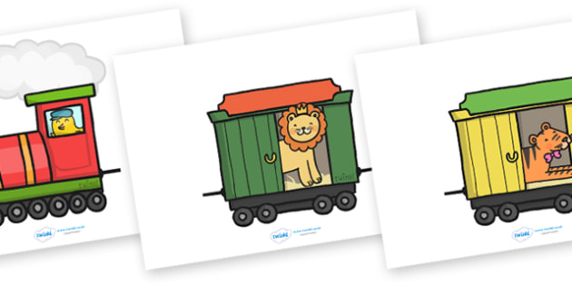 👉 Editable Train and Carriages (teacher made)