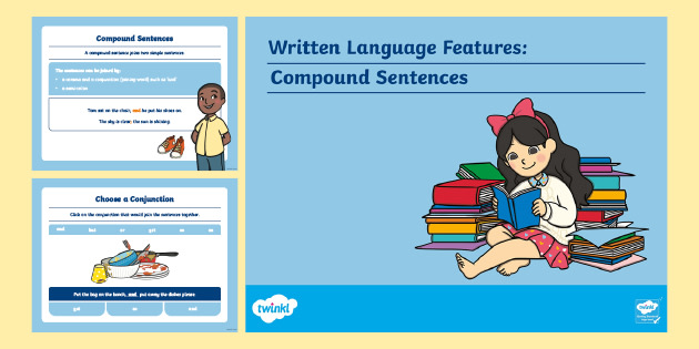 Written Language Features: Compound Sentences (teacher made)