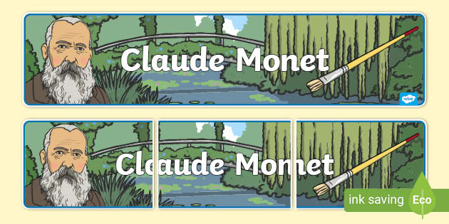 Claude Monet Display Banner - Primary Resources