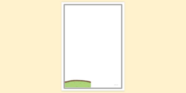 FREE! - Simple Blank Fence Page Border | Page Borders | Twinkl