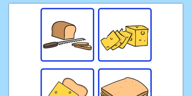 Sequencing Cards Making a Sandwich - sandwich, sequencing, cards