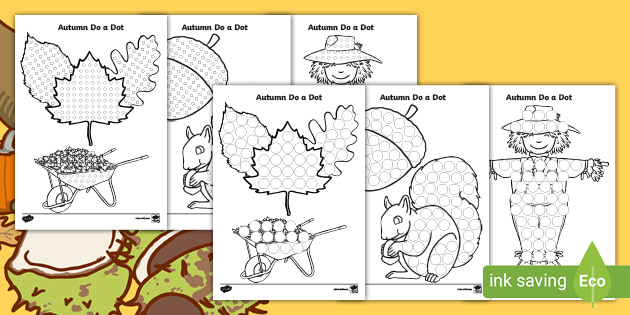 Autumn Do a Dot Activity (teacher made)