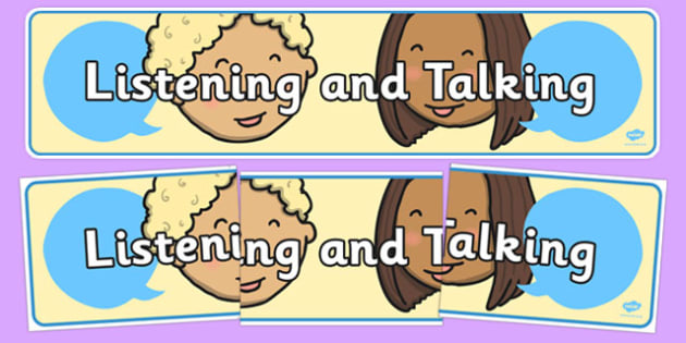 Listening and Talking Display Banner - cfe, listening, talking