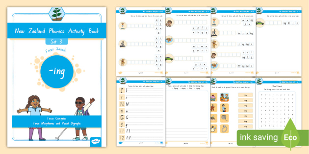NZ Phonics Activity Book - Focus sound -ing (teacher made)