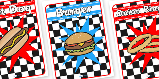 American Diner Role Play Posters-american diner, role play, diner role ...