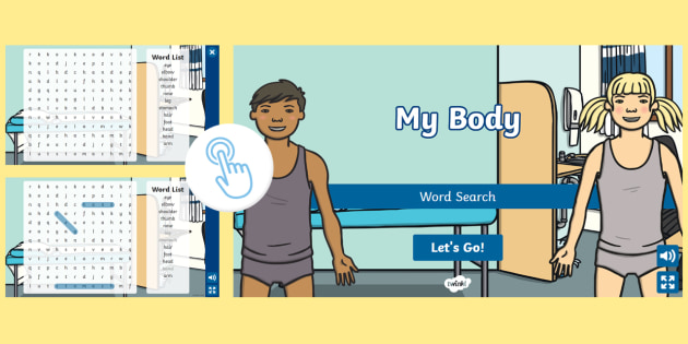 Interactive My Body Word Search Activity | Twinkl Go!
