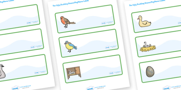 The Ugly Duckling Editable Drawer Peg Name Labels