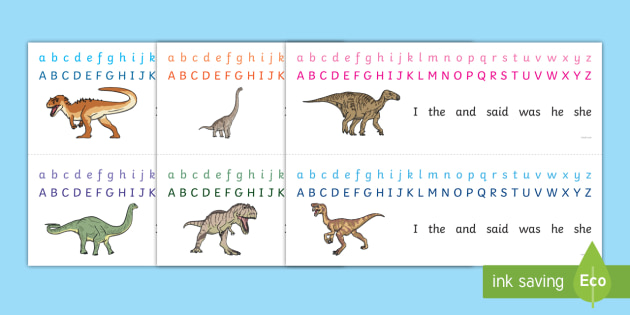 FREE! - Alphabet Strips (Dinosaurs) (teacher made)