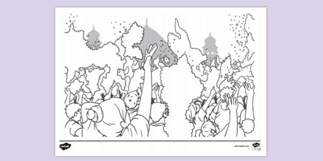 FREE! - Festival Colouring Sheet | Colouring Sheets