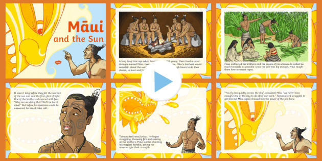 Māui and the Sun PowerPoint (teacher made)