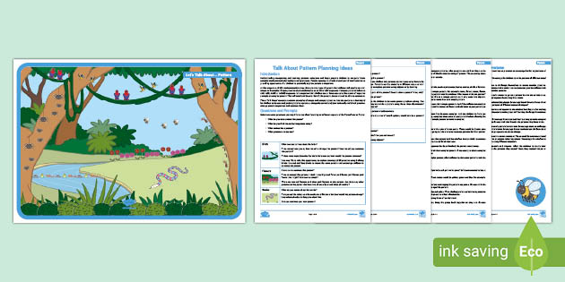 👉 Talk About Pattern Maths Poster and Planning Ideas