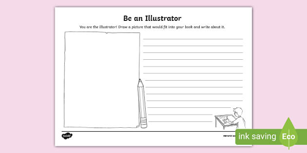 Be An Illustrator Comprehension Worksheet (teacher made)